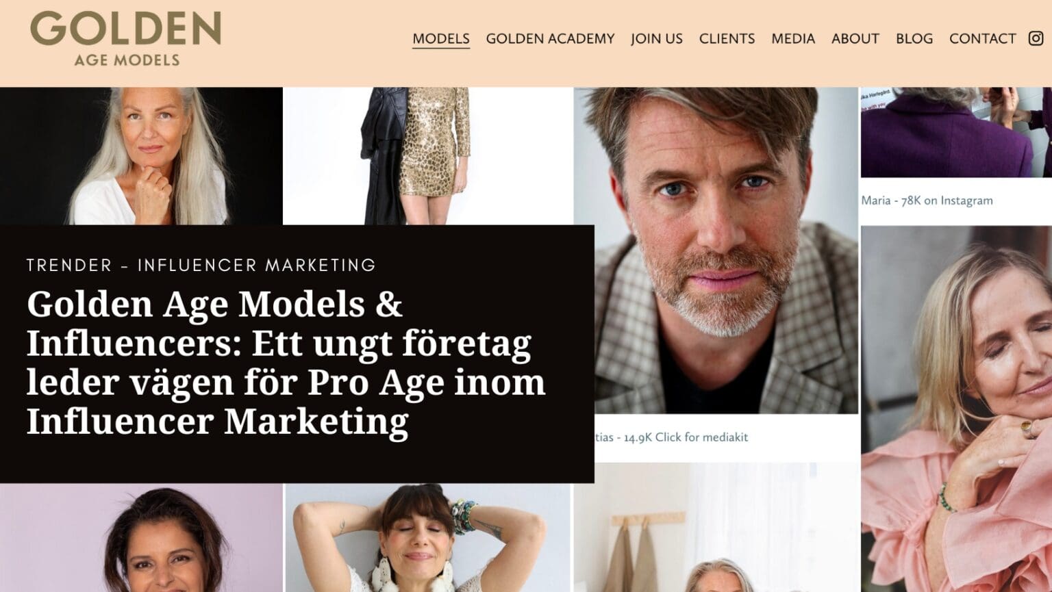 Golden Age Models & Influencers: Ett ungt företag leder vägen för Pro ...
